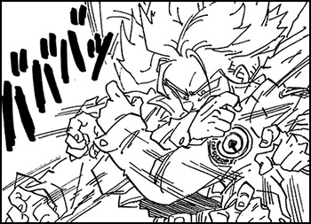 Those weird little hand motions Trunks did... • Kanzenshuu